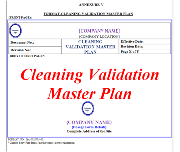 Preparation of Site Master File, Manuals and Master Plans (In ...