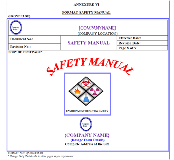 Preparation of Site Master File, Manuals and Master Plans (In ...