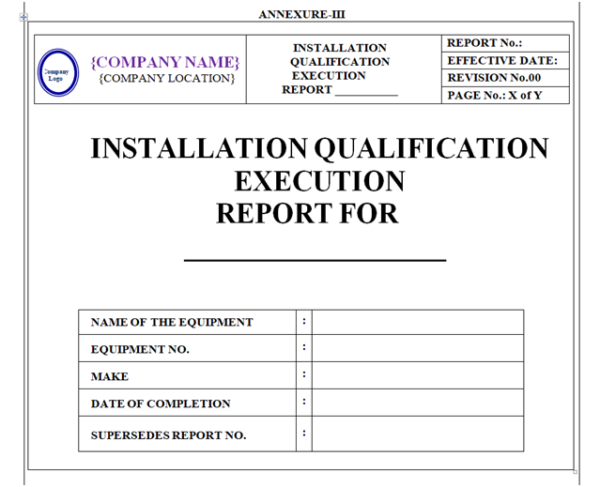 Standard Operating Procedure on Validation and Qualification Procedure ...