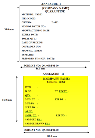 STATUS LABELING – PharmaGuideHub