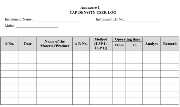 OPERATION OF TAP DENSITY APPARATUS – PharmaGuideHub