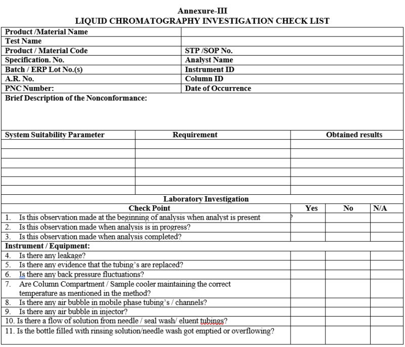 HPLC CHROMATOGRAPHIC ANALYSIS AND DOCUMENTATION – PharmaGuideHub
