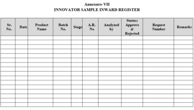 REGISTRATION OF SAMPLES IN QUALITY CONTROL – PharmaGuideHub