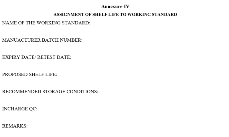 STANDARDIZATION AND STORAGE OF WORKING STANDARDS, PRIMARY STANDARDS ...