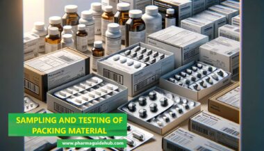 SAMPLING AND TESTING OF PACKING MATERIAL – PharmaGuideHub