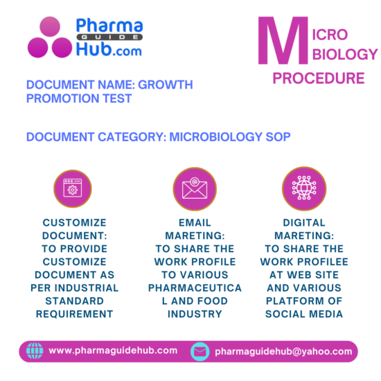 GROWTH PROMOTION TEST – PharmaGuideHub