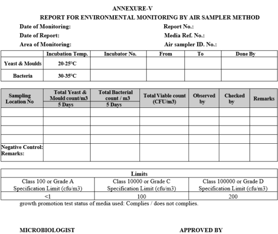 ENVIRONMENTAL MONITORING PROGRAM IN MANUFACTURING AREA AND MICROBIOLOGY ...