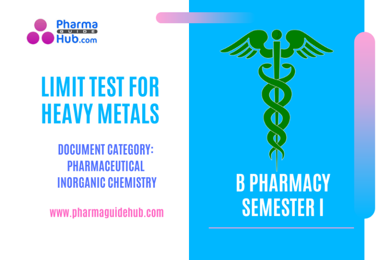 LIMIT TEST FOR HEAVY METALS – PharmaGuideHub