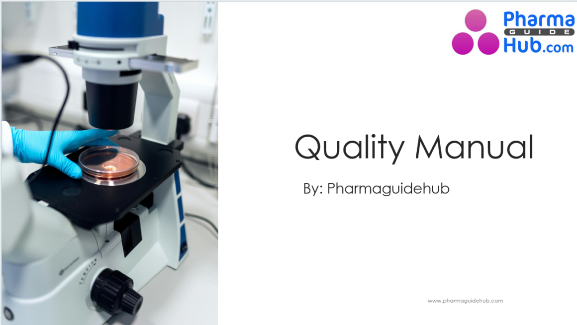 QUALITY MANUAL – PharmaGuideHub