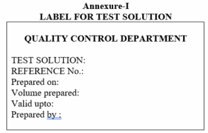PREPARATION OF TEST SOLUTIONS, INDICATOR SOLUTIONS AND LIMIT TEST ...