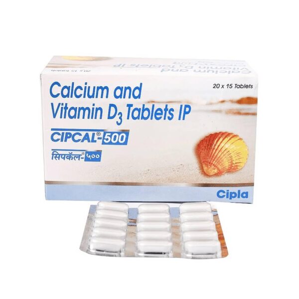 Cipcal 500 Tablet from Cipla | Source of Calcium & Vitamin D | For Bone ...