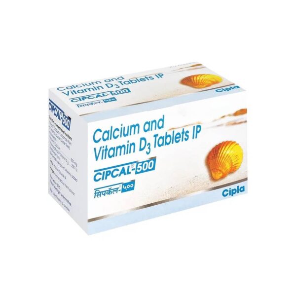 Cipcal 500 Tablet from Cipla | Source of Calcium & Vitamin D | For Bone ...