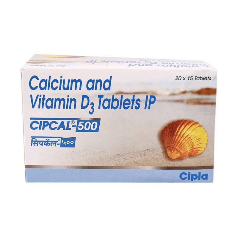 Cipcal 500 Tablet from Cipla | Source of Calcium & Vitamin D | For Bone ...